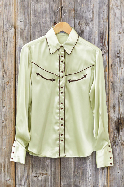 Vintage Satin Western Shirt - Urban Outfitters