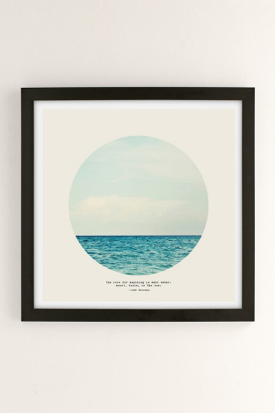 Urban Outfitters Tina Crespo Salt Water Cure Art Print In Black Matte ...