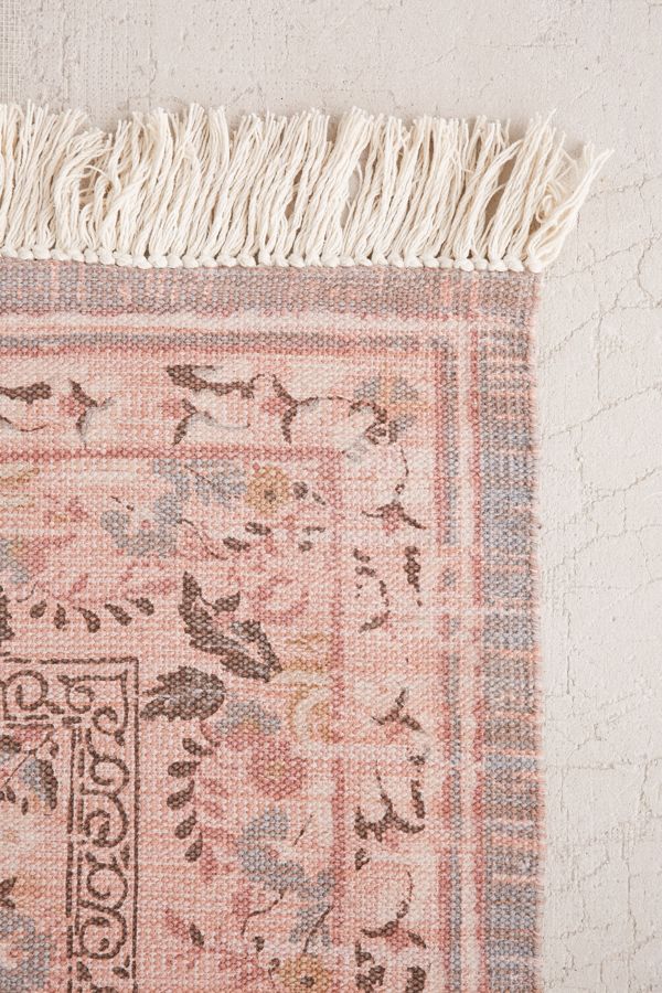 Stina Floral Space Dyed Printed Rug | Urban Outfitters Canada