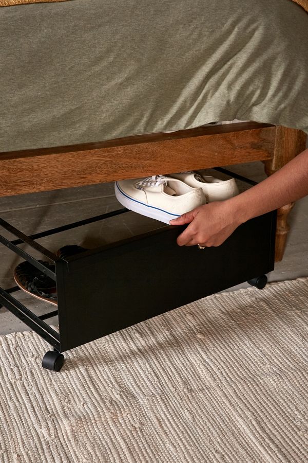 Yamazaki Frame Rolling Shoe Rack | Urban Outfitters