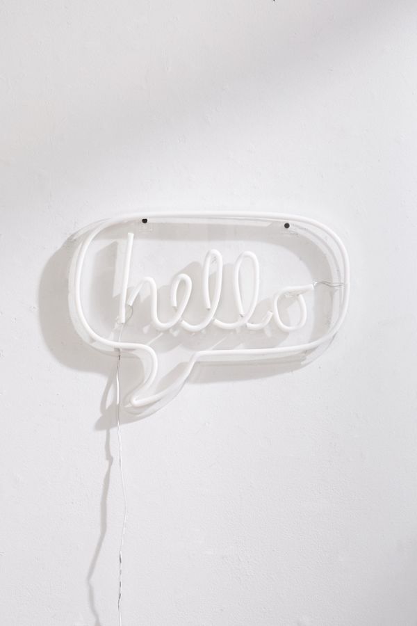 Hello Neon Sign | Urban Outfitters