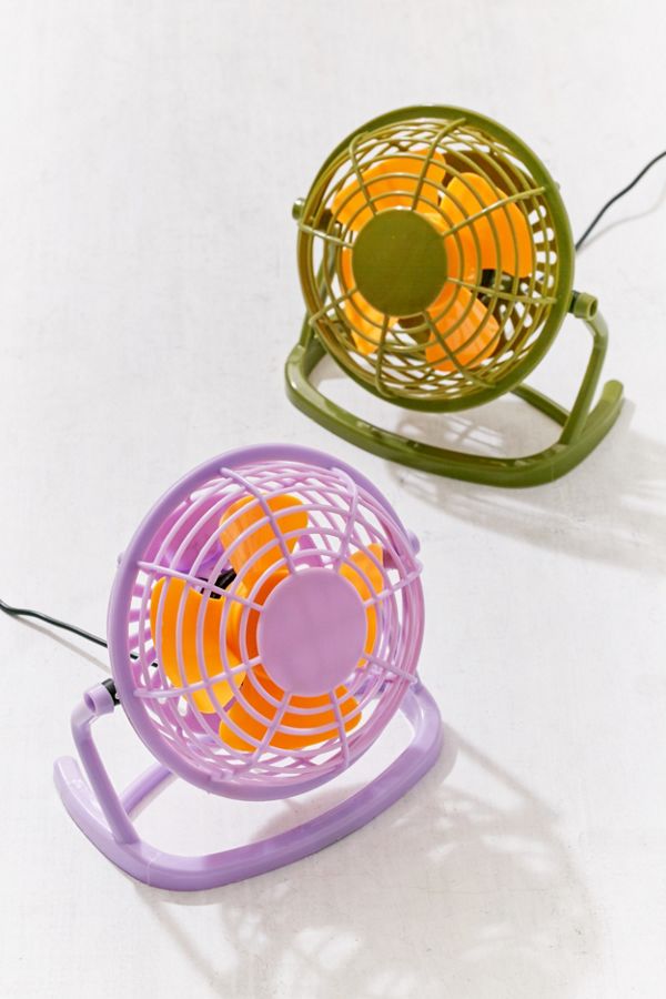 Colorblock USB Desktop Fan | Urban Outfitters