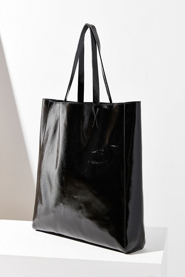 Patent Faux Leather Tote Bag | Urban Outfitters