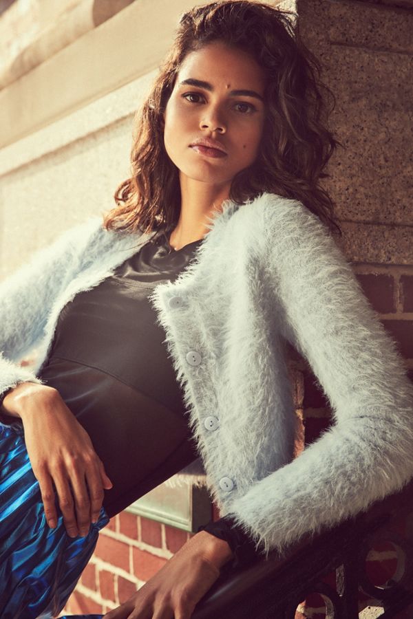 Kimchi Blue Courtney Fuzzy Cardigan | Urban Outfitters