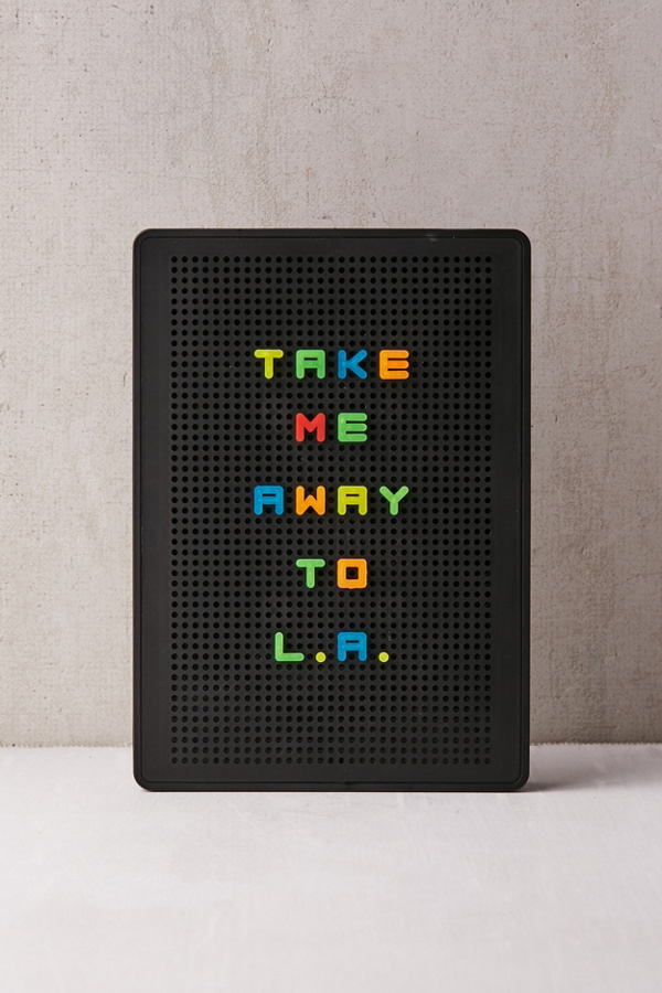 LED Peg Message Board Rainbow Letter Expansion Pack | Urban Outfitters