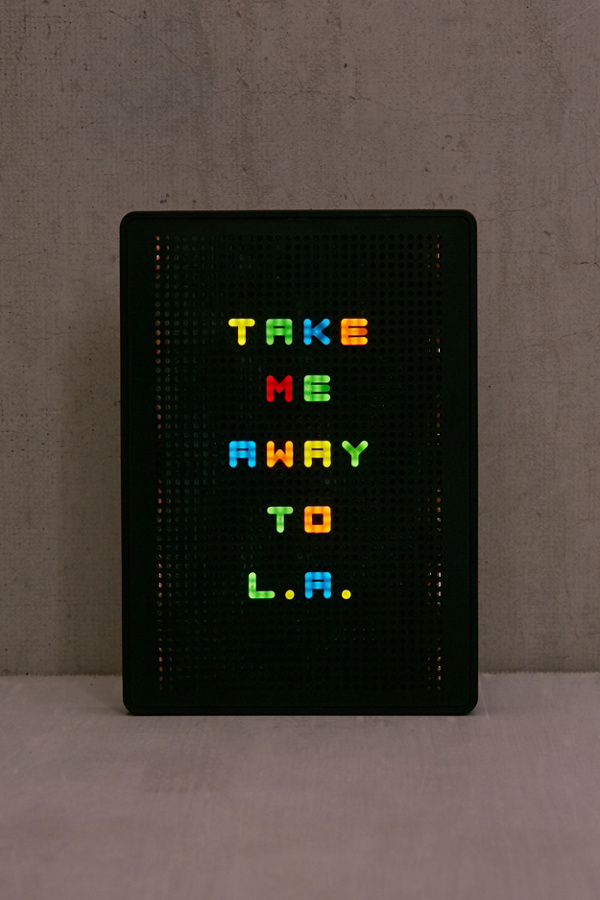 LED Peg Message Board Rainbow Letter Expansion Pack | Urban Outfitters