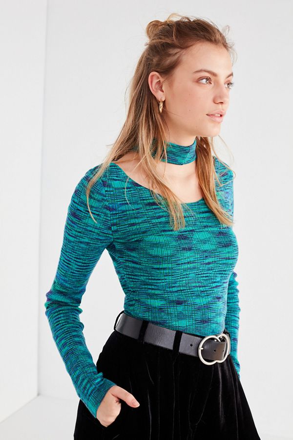 UO Mallory Mock-Neck Cut-Out Sweater | Urban Outfitters Canada