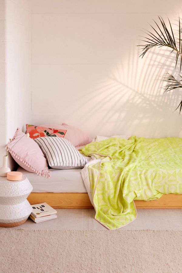 Neon Geo Bed Blanket | Urban Outfitters