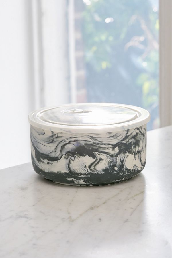 Marbled Ceramic Large Food Storage Bowl | Urban Outfitters