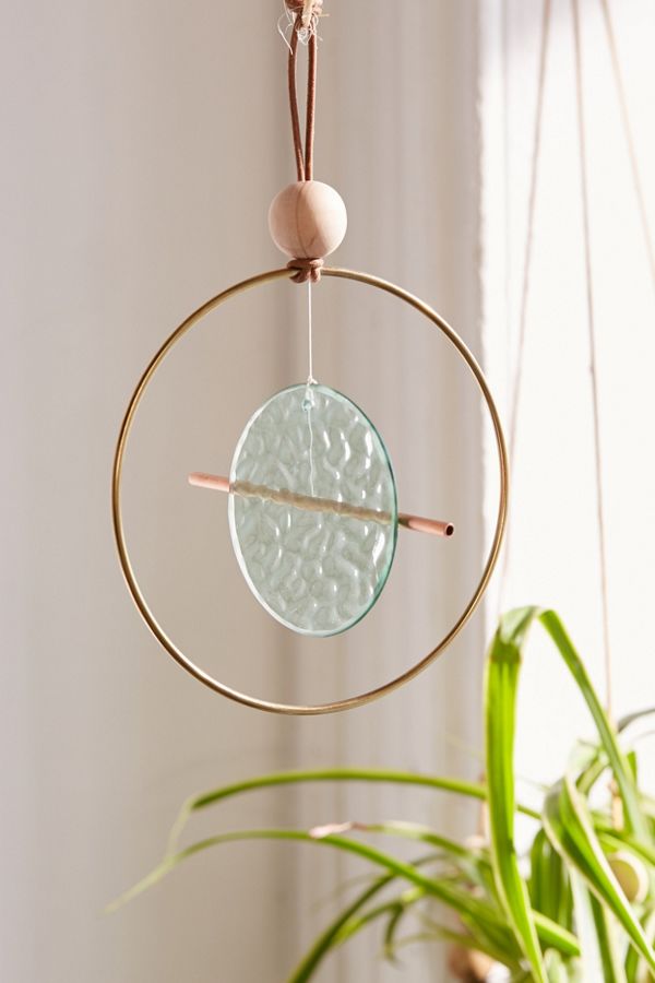 Ladies & Gentlemen Studio X UO Glass Disc Wind Chime | Urban Outfitters