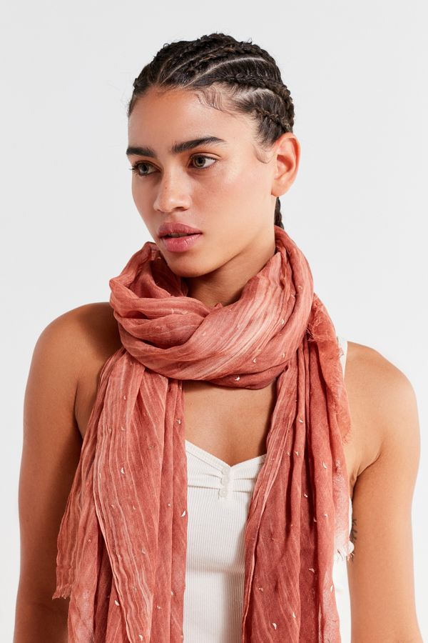 Lightweight Foil-Flecked Scarf | Urban Outfitters