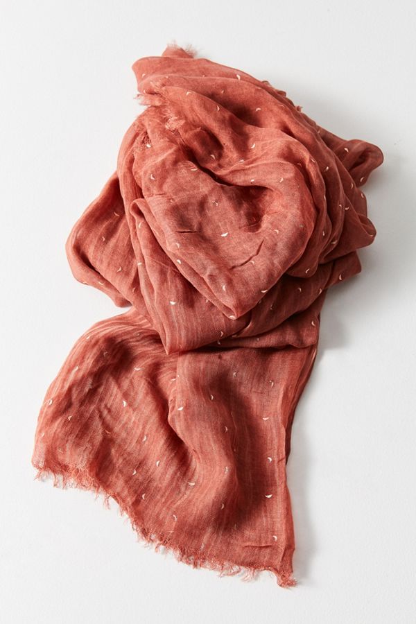Lightweight Foil-Flecked Scarf | Urban Outfitters