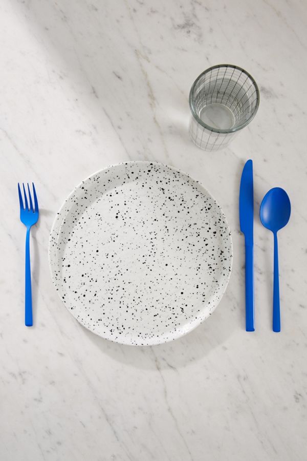 12-Piece Matte Blue Flatware Set | Urban Outfitters