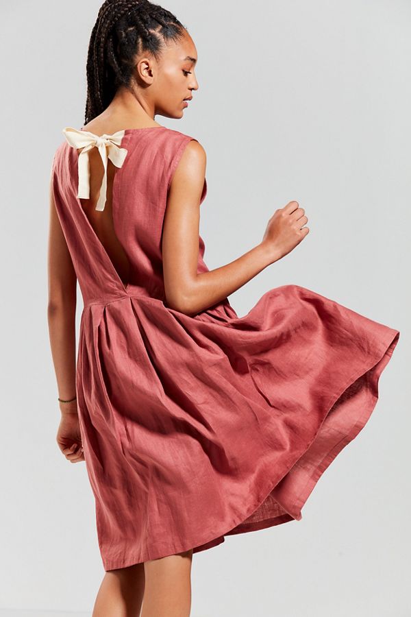 Nice Martin + UO Kenny Tie-Back Dress | Urban Outfitters