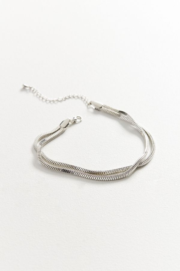 Doubled Snake Chain Anklet | Urban Outfitters