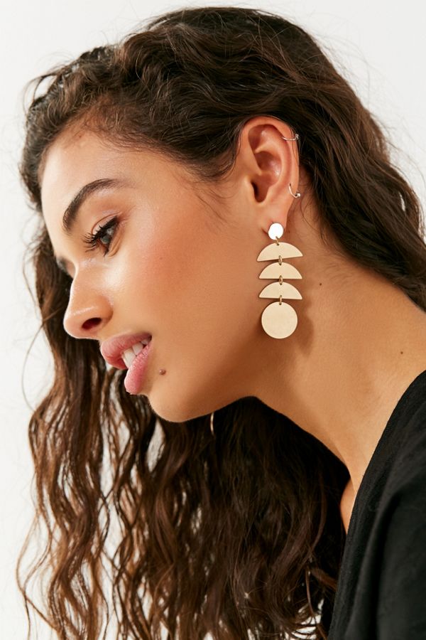 Moonphases Statement Drop Earring | Urban Outfitters