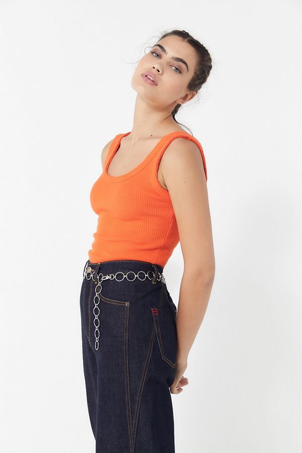 UO Ribbed Knit Cropped Tank Top | Urban Outfitters Canada