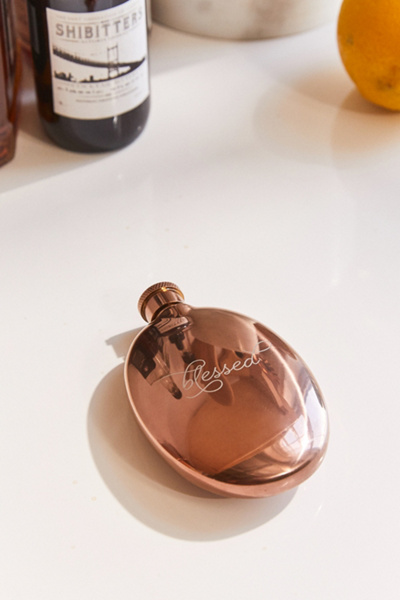 Blessed Etched Flask | Urban Outfitters