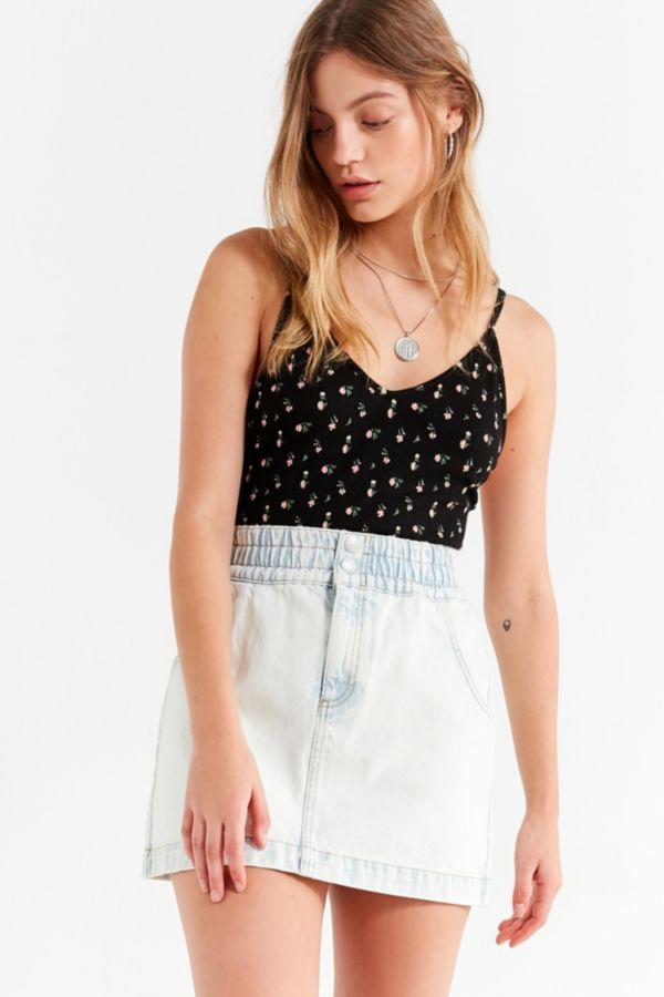 Bdg Acid Wash Denim Mini Skirt Urban Outfitters