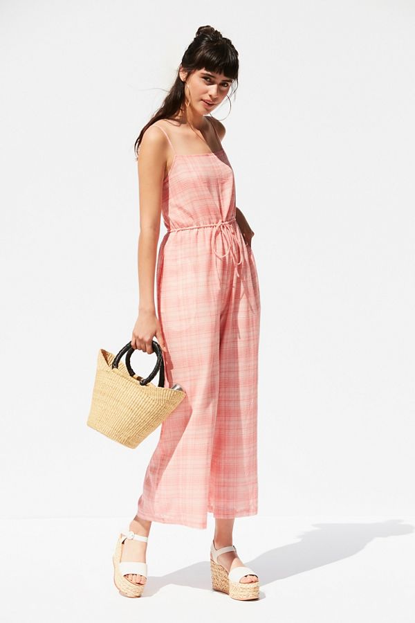 UO Audra Gingham Jumpsuit | Urban Outfitters