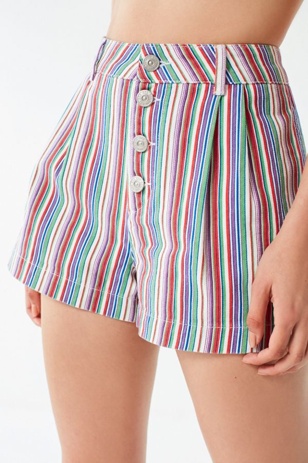 BDG Lisbon Striped Button-Down Short | Urban Outfitters