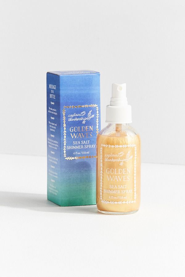Captain Blankenship Golden Waves Sea Salt Shimmer Spray | Urban Outfitters