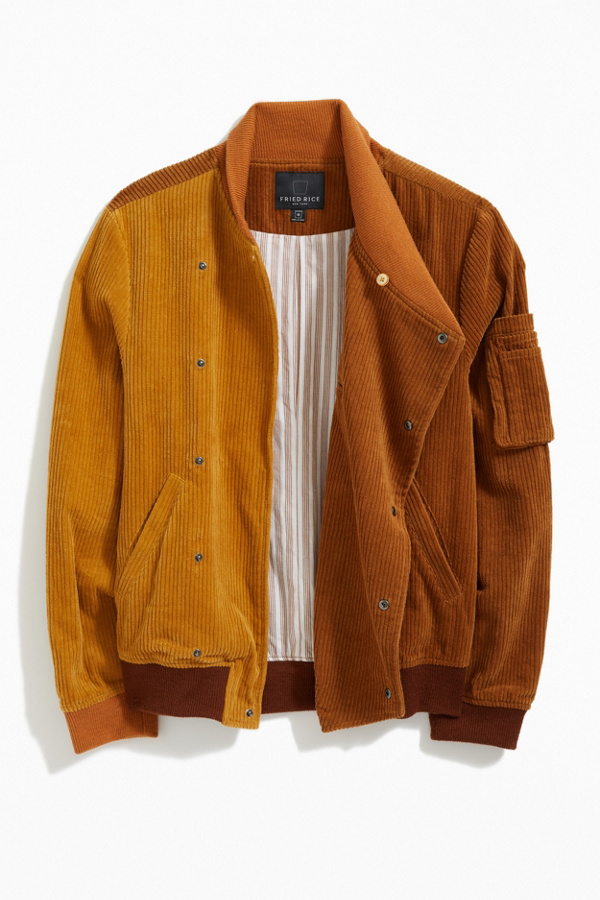 Fried Rice Quarter-Button Ribbed Jacket | Urban Outfitters