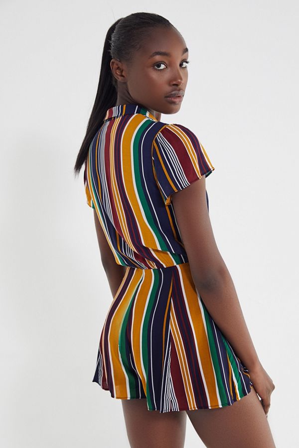 UO Meant To Be Button-Down Romper | Urban Outfitters Canada