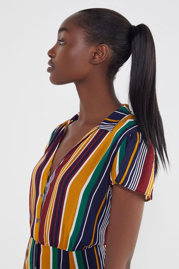 UO Meant To Be Button-Down Romper | Urban Outfitters Canada