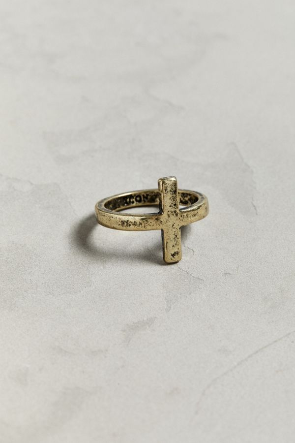 Icon Brand Wrapped Cross Ring | Urban Outfitters