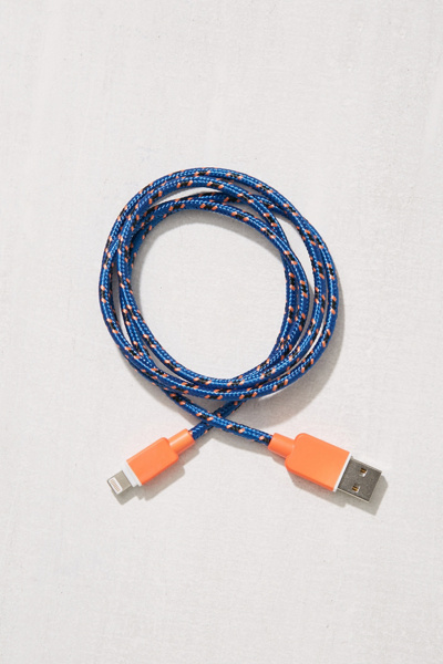 Blue Woven Lightning Cable | Urban Outfitters