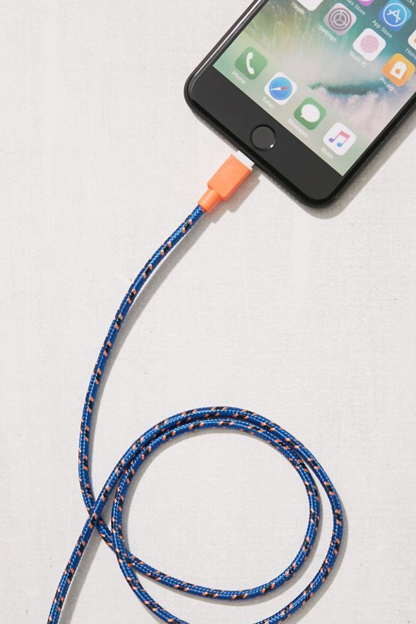 Blue Woven Lightning Cable | Urban Outfitters