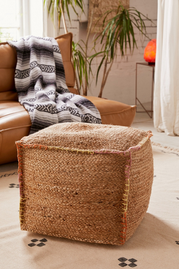 Woven Floor Pouf | Urban Outfitters