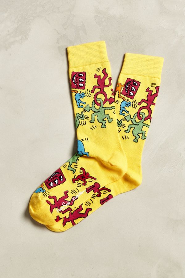 Happy Socks X Keith Haring Allover Sock | Urban Outfitters