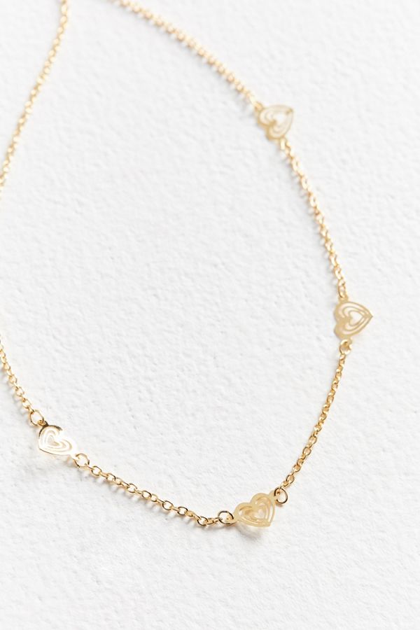 Vintage Heart to Heart Necklace | Urban Outfitters