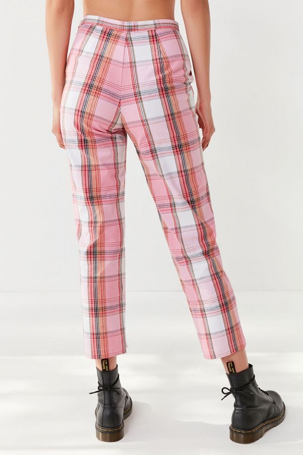 Urban Renewal Remnants Plaid Pin-Up Pant | Urban Outfitters