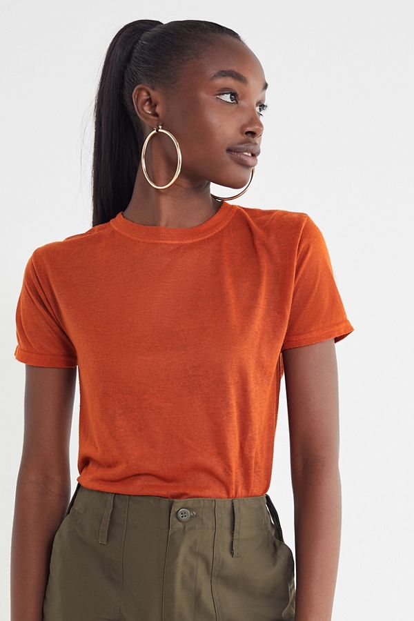 Urban Renewal Remade Classic Threadbare Crew-Neck Tee | Urban Outfitters
