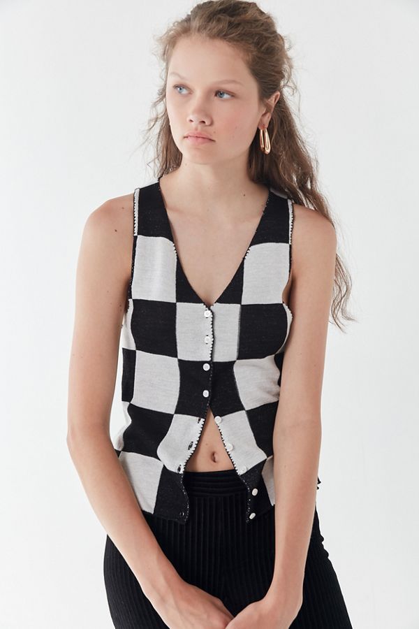 UO Talia Checkered Tank Top | Urban Outfitters