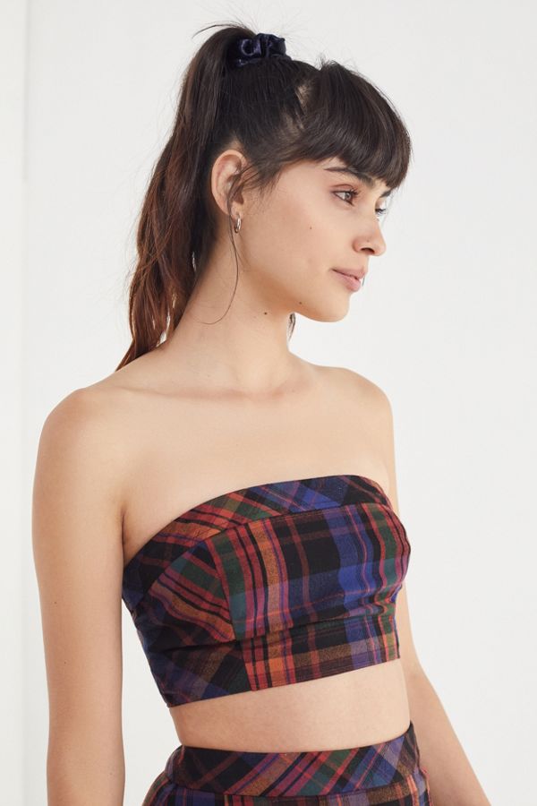UO Darby Plaid Tube Top | Urban Outfitters