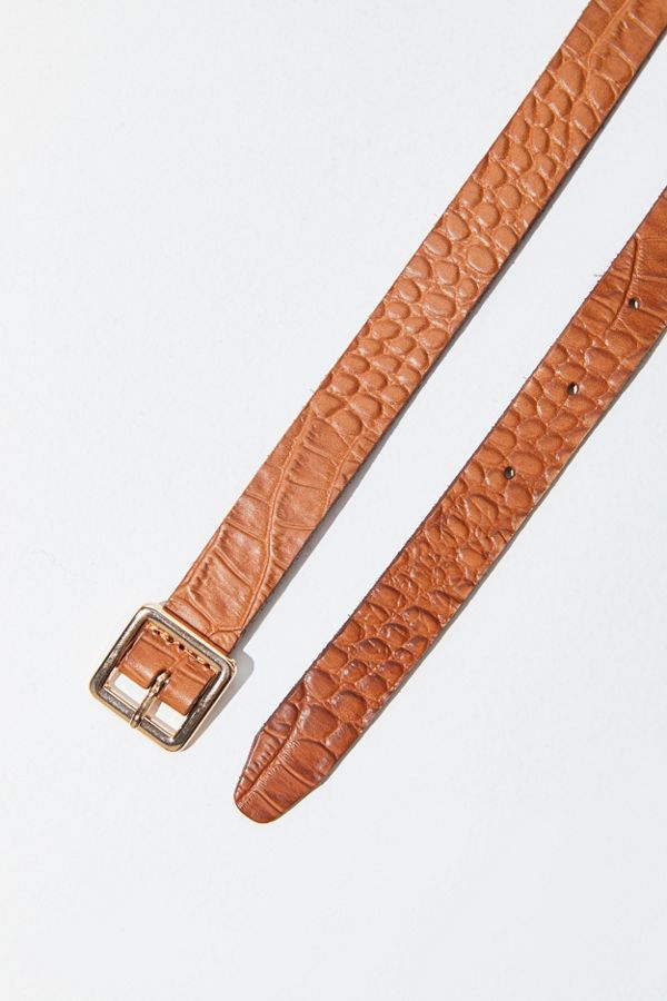 Leather Snakeskin Belt | Urban Outfitters