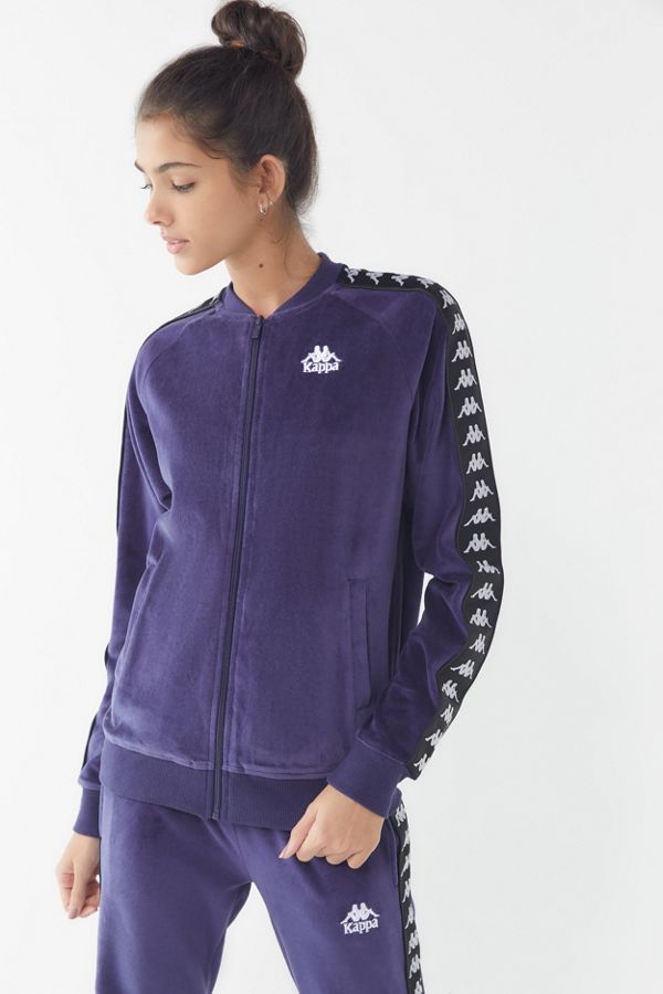 Kappa Mivvie Velour Track Jacket | Urban Outfitters