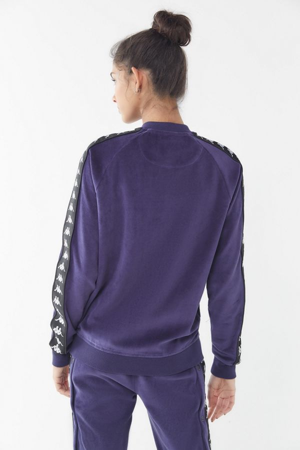 Kappa Mivvie Velour Track Jacket | Urban Outfitters