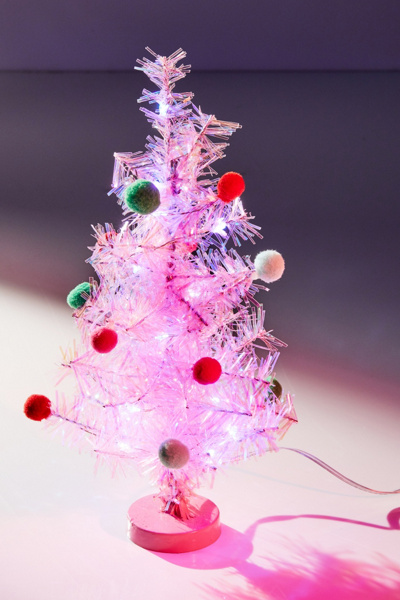 Mini Pink USB Christmas Tree | Urban Outfitters