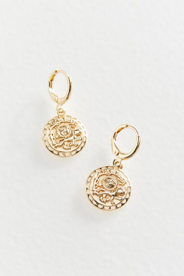 Sol Charm Hoop Earring | Urban Outfitters