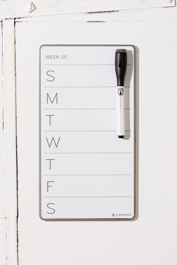 Weekly Calendar Dry Erase Board | Urban Outfitters