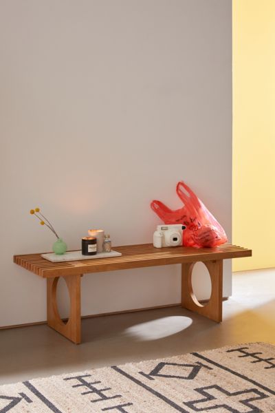 Urban Outfitters Caspar Bench In Brown ModeSens