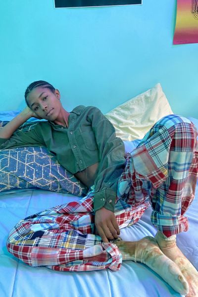 Skidz Patchwork Drawstring Pant In Assorted ModeSens