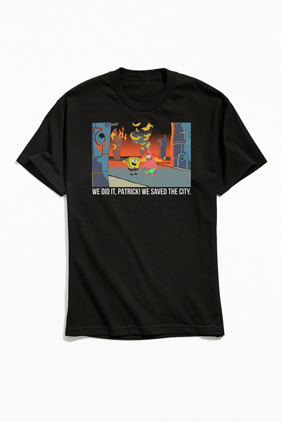 Urban Outfitters Spongebob Squarepants Spongebob Saved The City Tee In ...